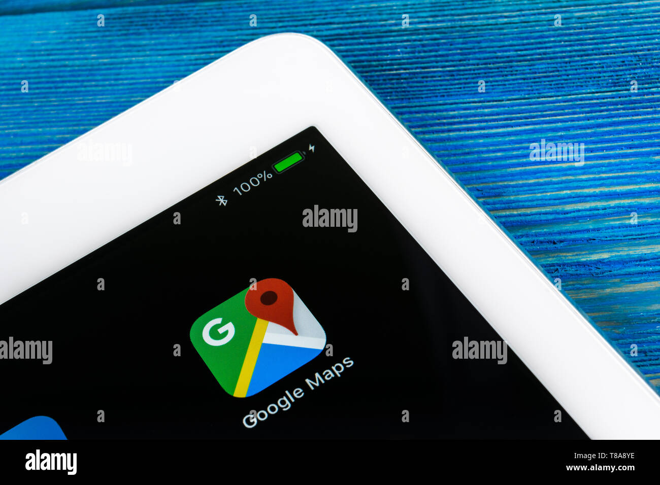 Apple ipad iphone google map hi-res stock photography and images - Alamy