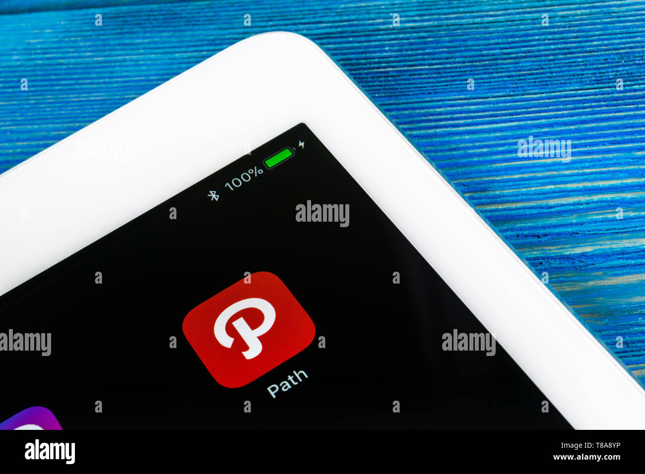Sankt-Petersburg, Russia, July 6, 2018: Path application icon on Apple ...