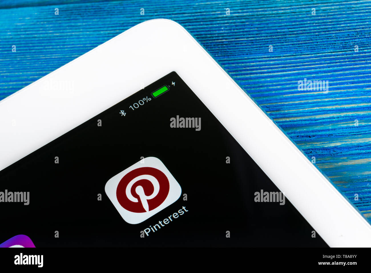 Sankt-Petersburg, Russia, July 6, 2018: Pinterest application icon on ...