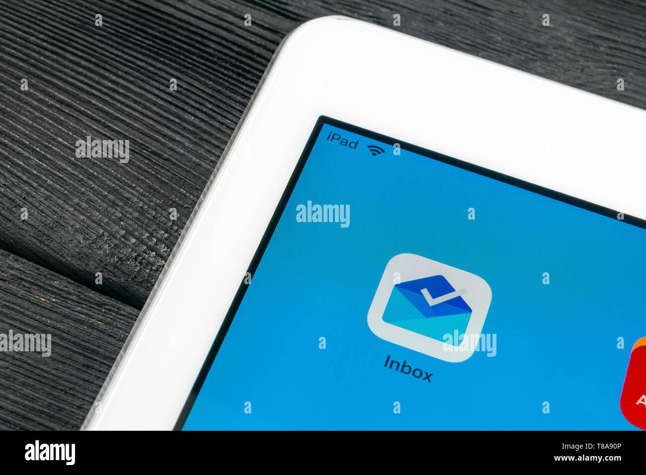 Sankt-Petersburg, Russia, July 6, 2018: Google inbox by Gmail ...