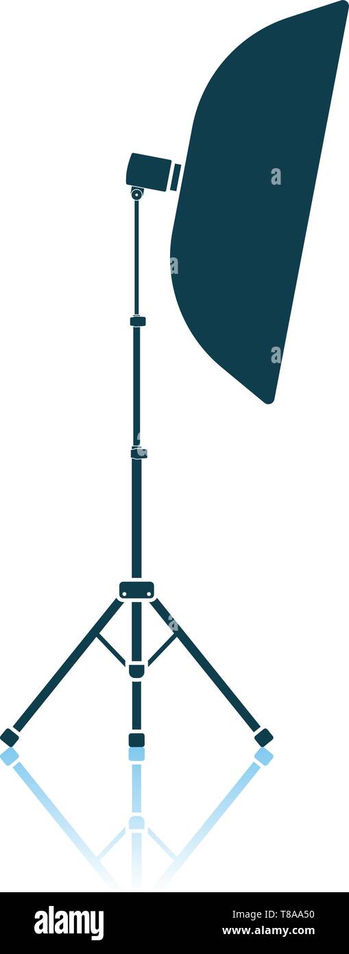 Icon Of Softbox Light. Shadow Reflection Design. Vector Illustration ...