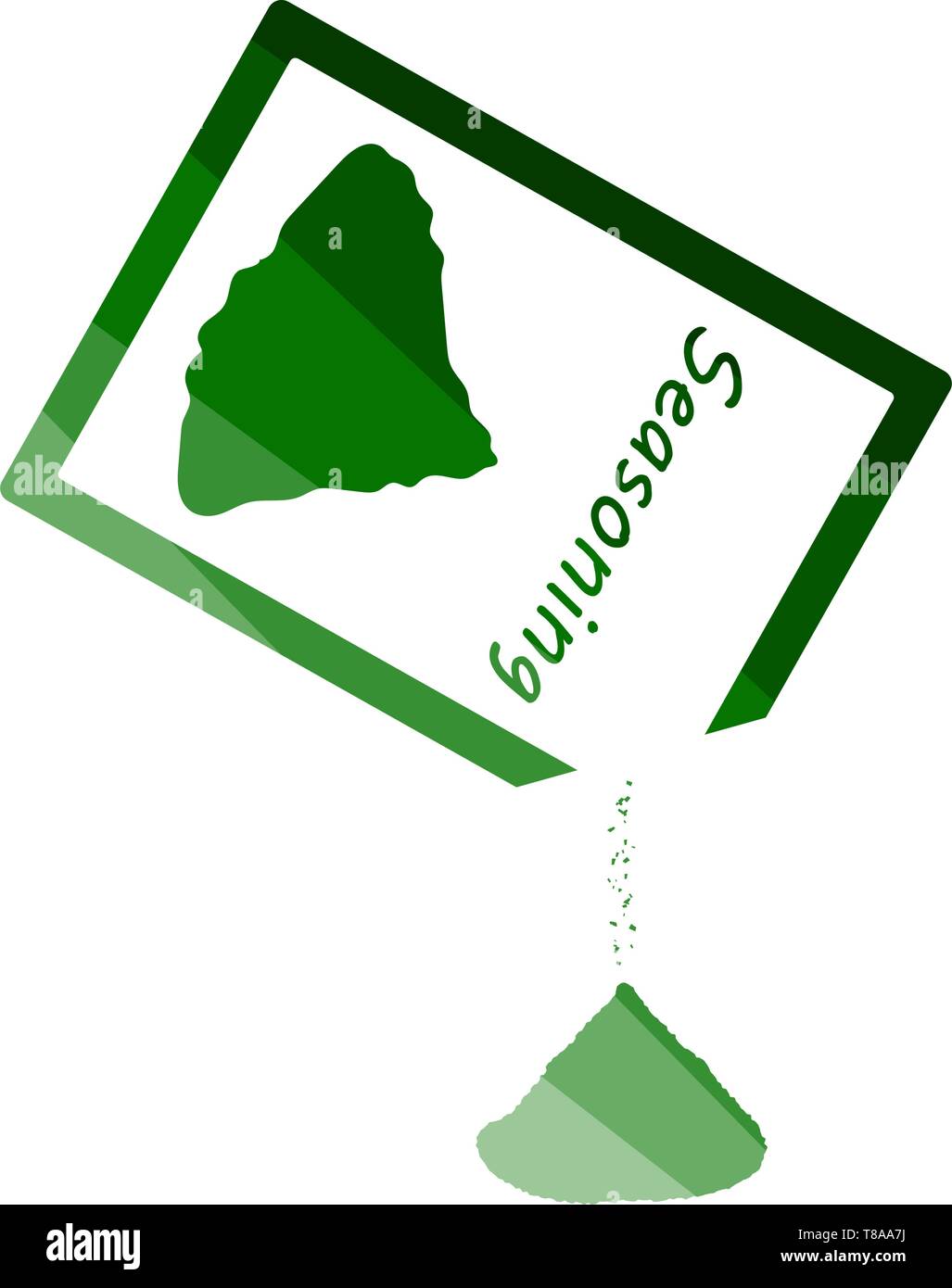 Seasoning Package Icon. Flat Color Ladder Design. Vector Illustration ...