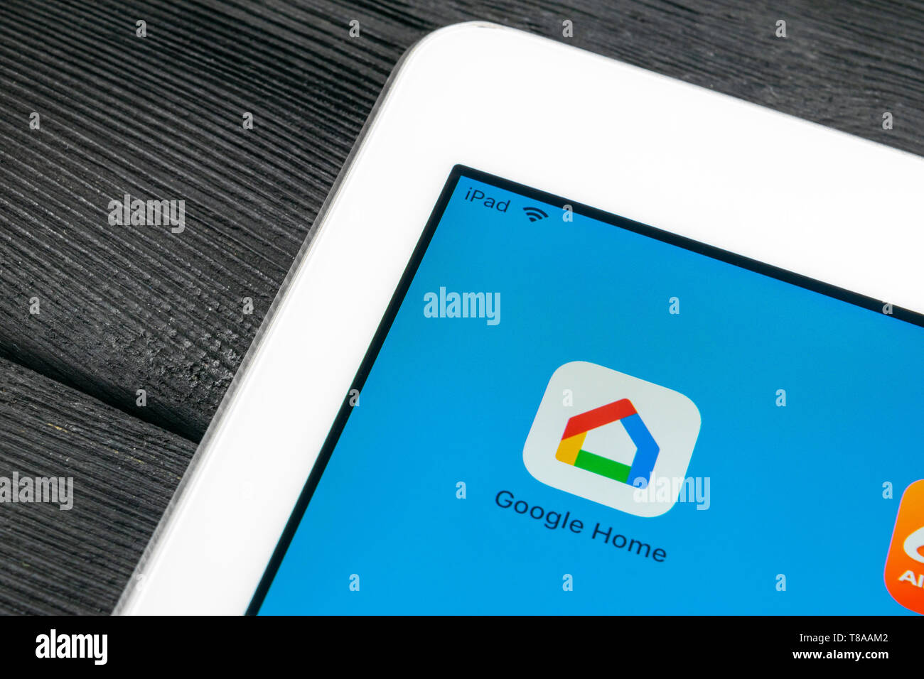 Sankt-Petersburg, Russia, July 6, 2018: Google Home application icon on ...