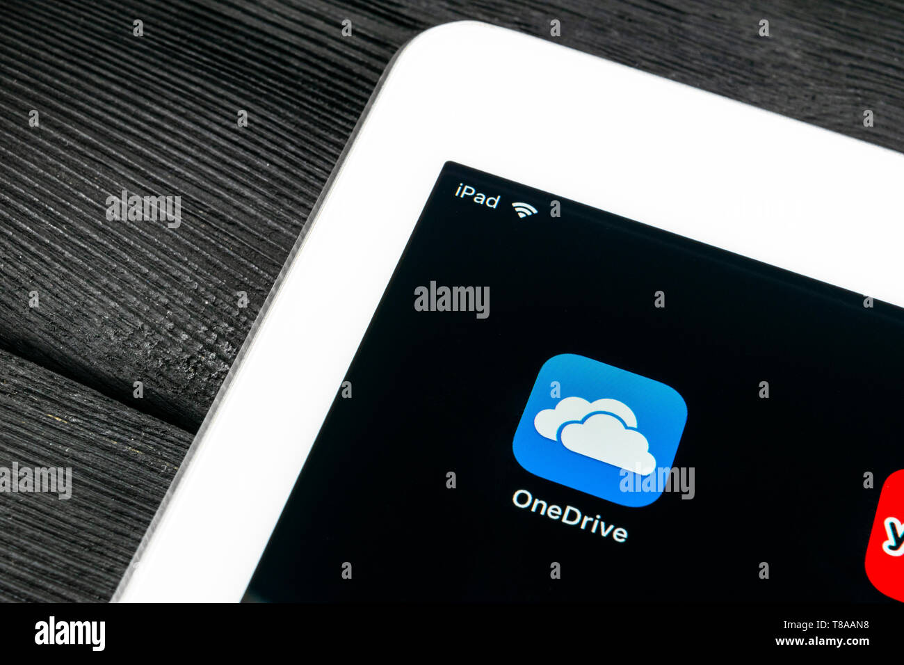 Sankt-Petersburg, Russia, July 6, 2018: Microsoft OneDrive application ...