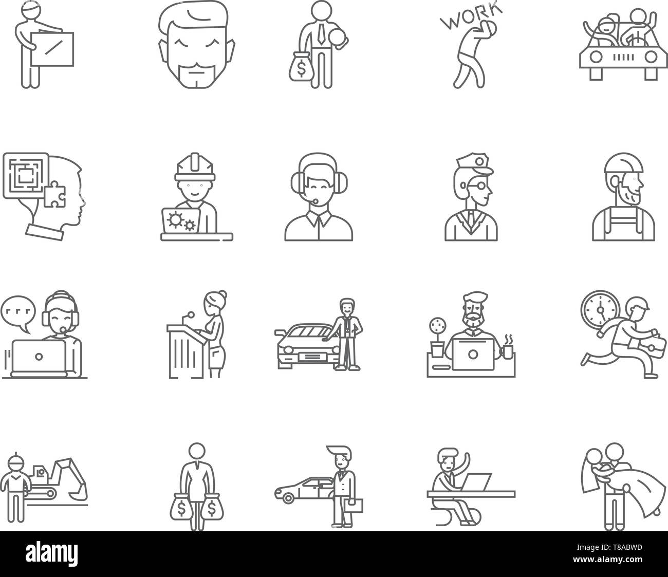 Adult line icons, signs, vector set, outline illustration concept Stock ...