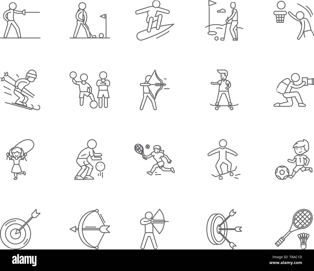Agility line icons, signs, vector set, outline illustration concept ...