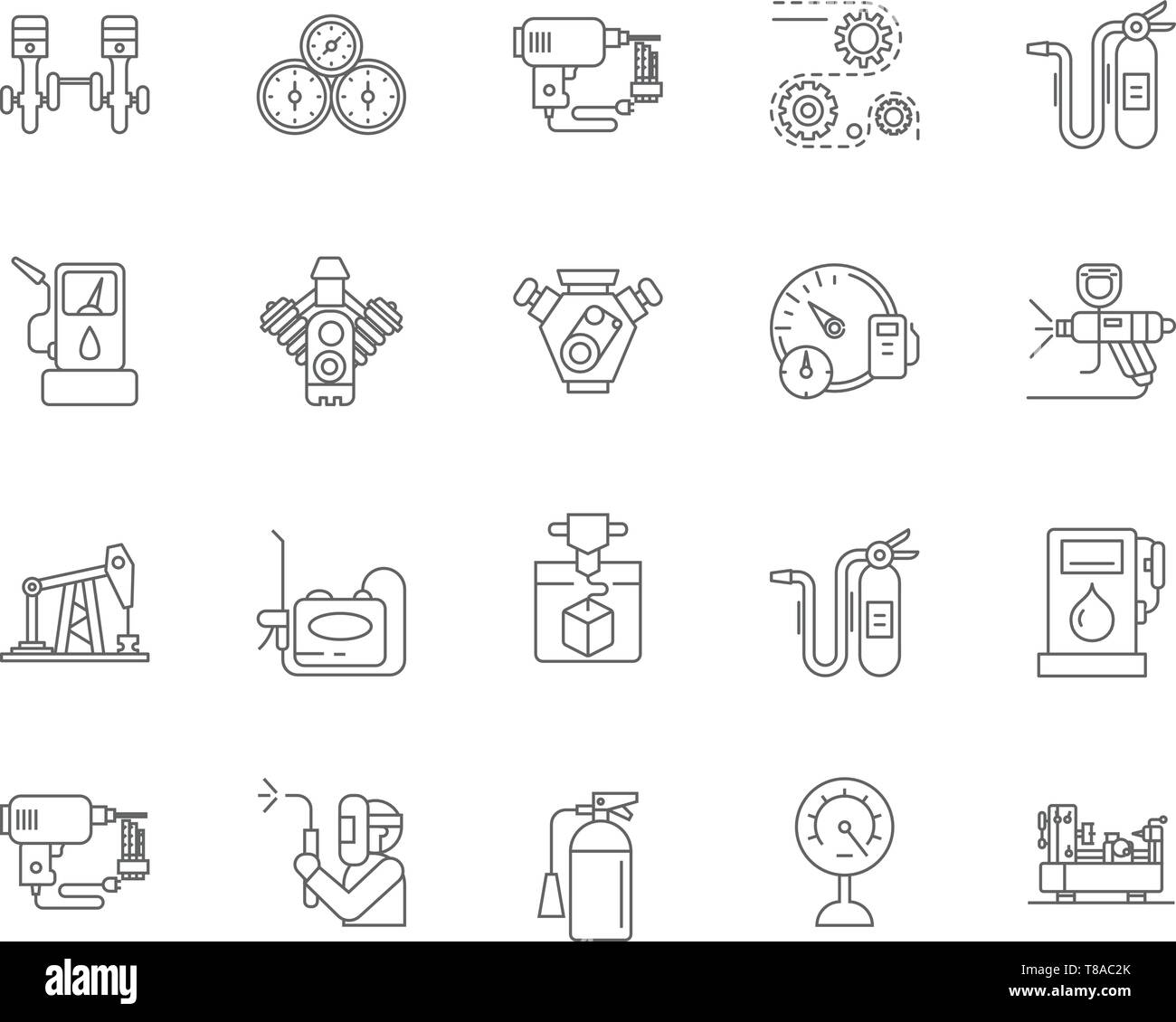 Air compressor manometer Stock Vector Images - Alamy