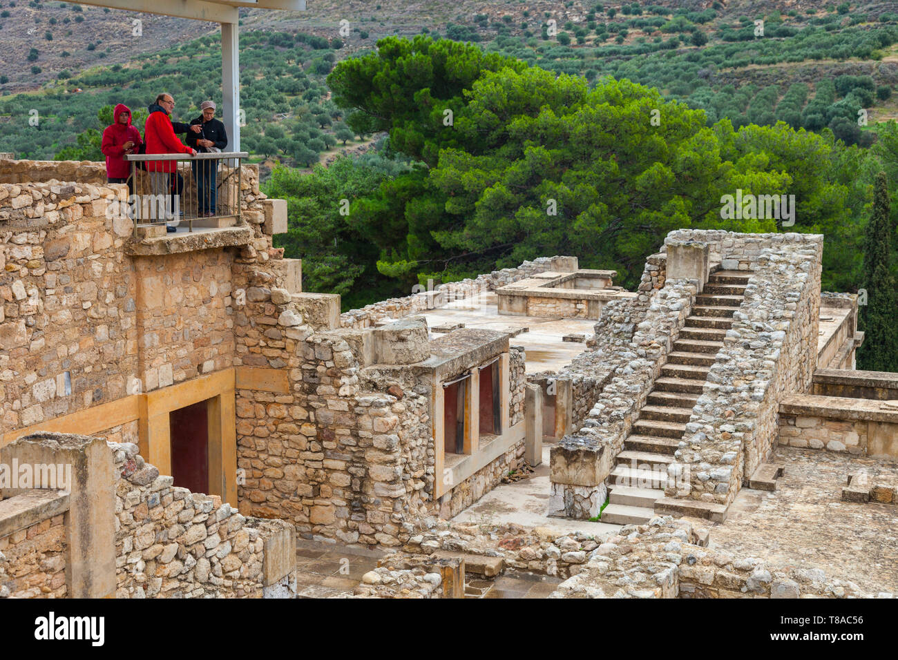Palacio de Knossos, Isla de Creta, Mar Egeo, Grecia Stock Photo - Alamy