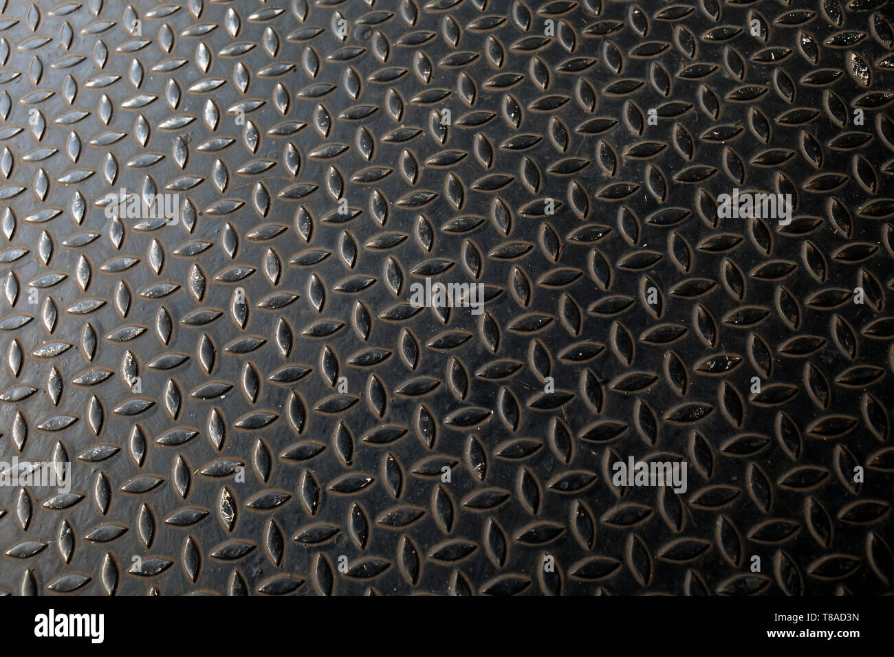 Metal floor plate with diamond steel pattern, metal sheet texture ...