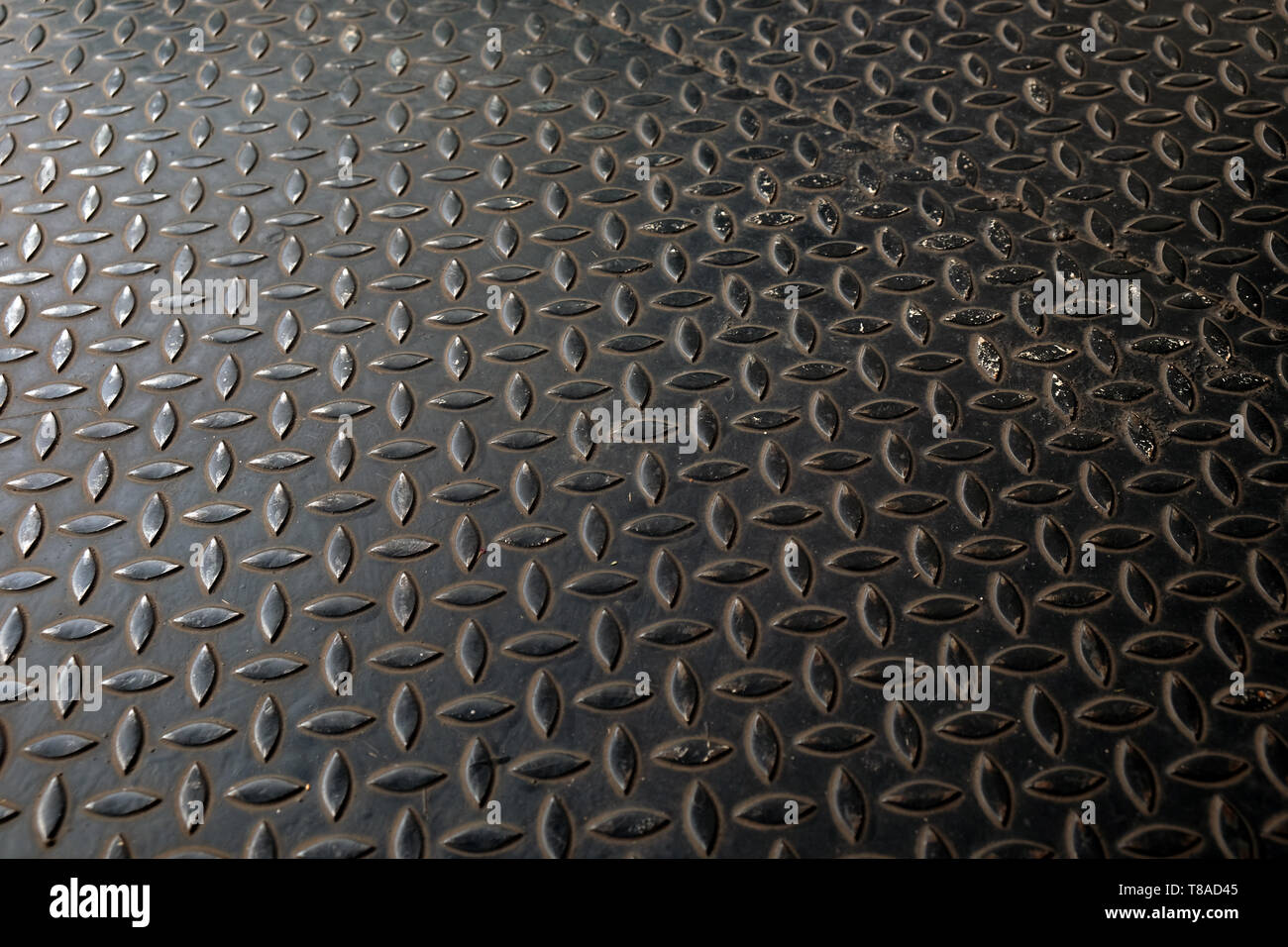 Metal floor plate with diamond steel pattern, metal sheet texture ...