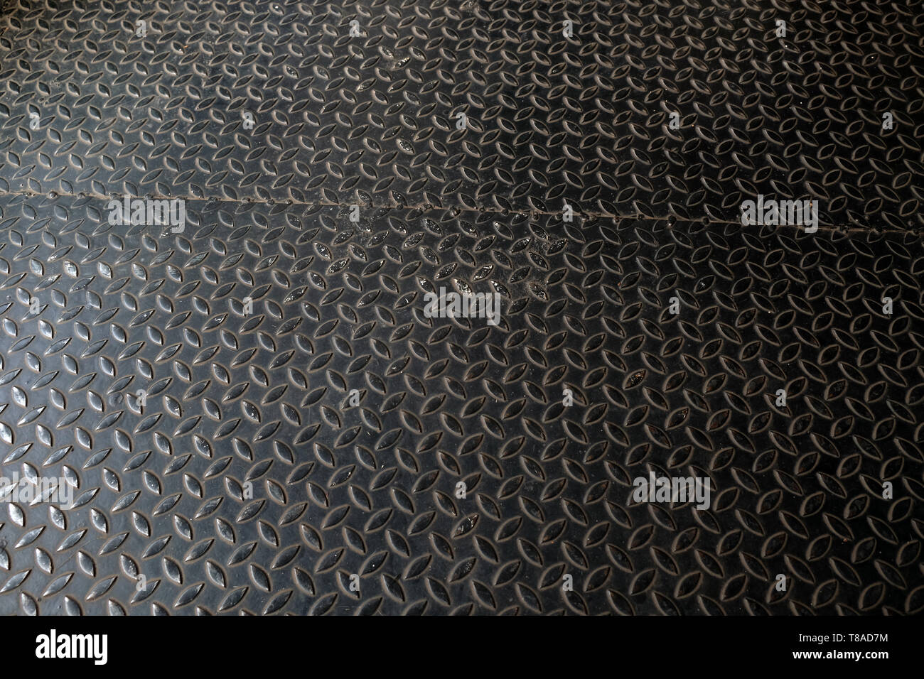 Metal floor plate with diamond steel pattern, metal sheet texture ...