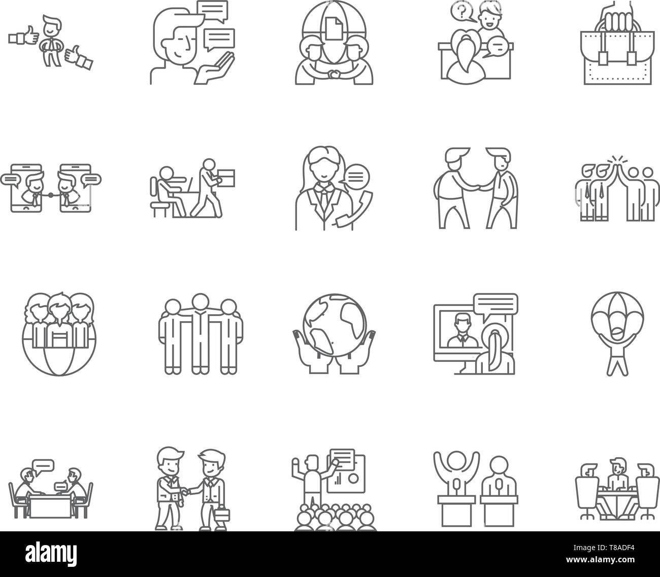 Business ethics line icons, signs, vector set, outline illustration concept Stock Vector Image ...
