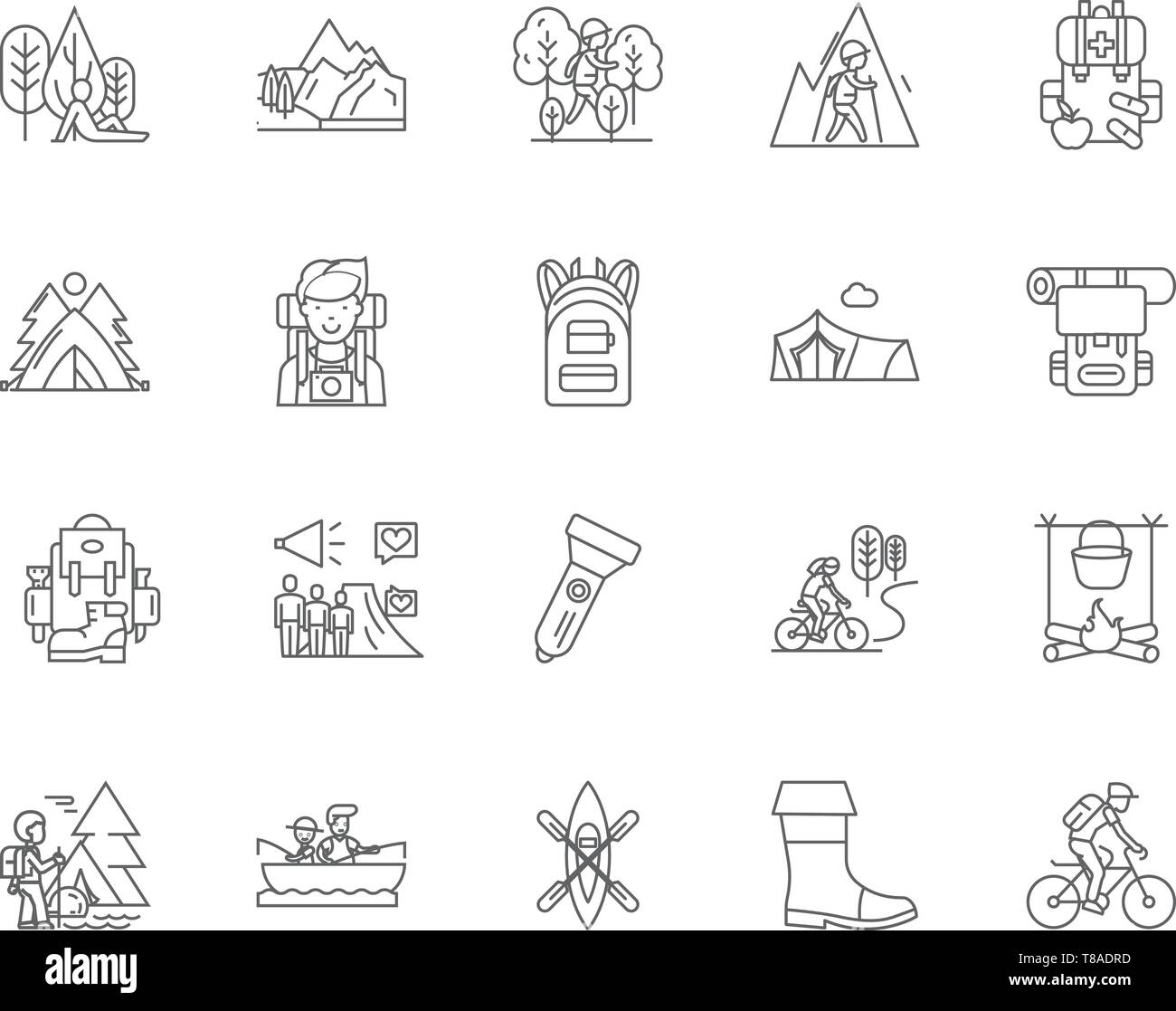 Campsites Stock Vector Images - Alamy
