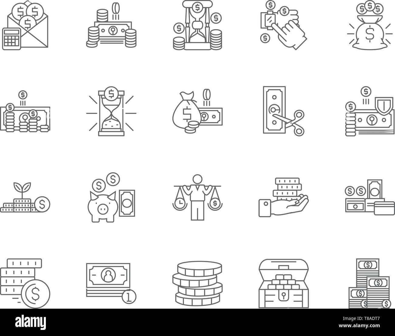 Capital line icons, signs, vector set, outline illustration concept ...