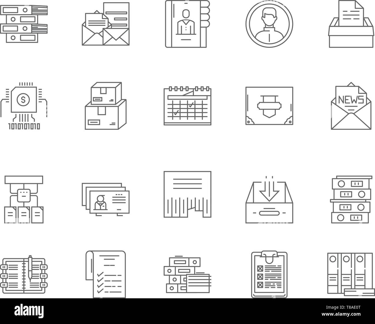 Categories line icons, signs, vector set, outline illustration concept ...