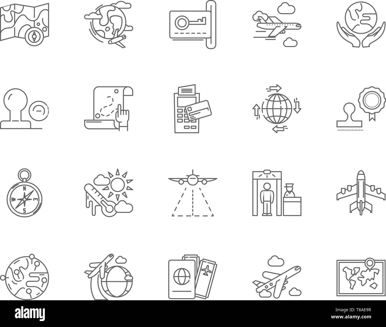 Citizenship line icons, signs, vector set, outline illustration concept ...
