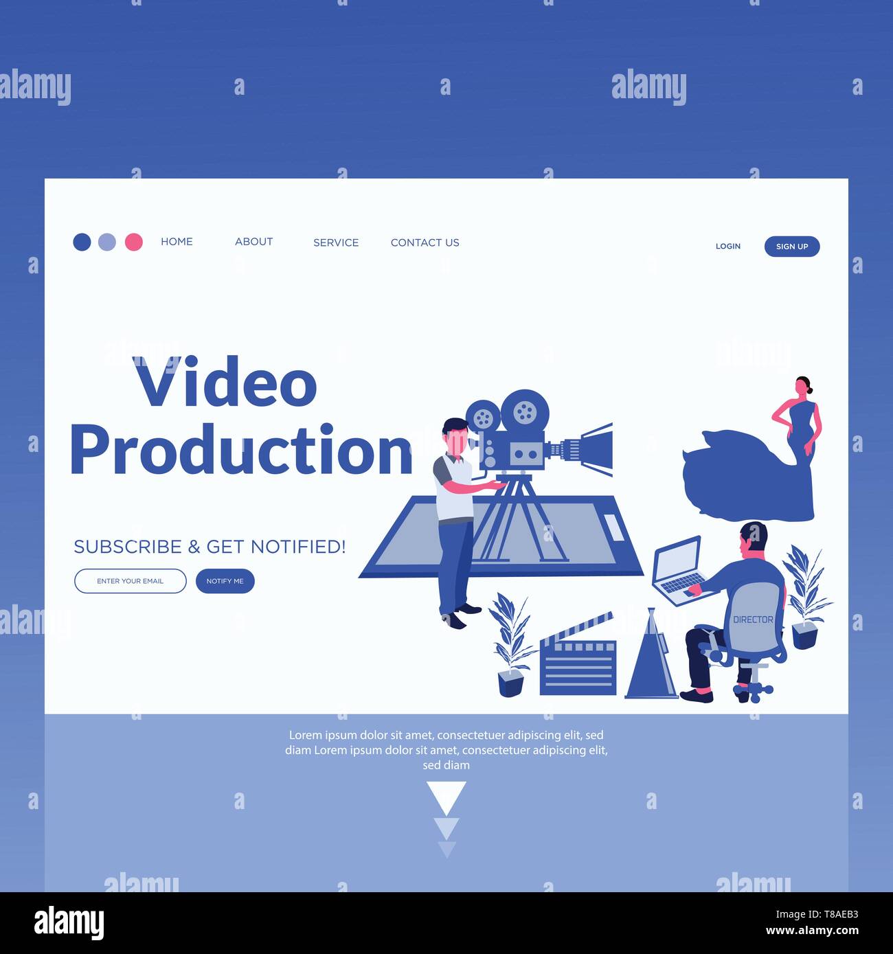 Filmmaking vector vectors hi-res stock photography and images - Alamy