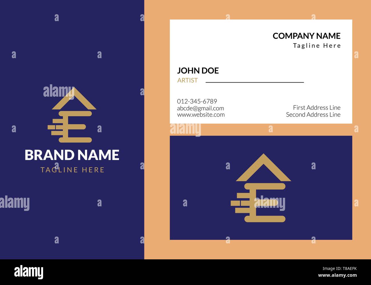 E real estate logo hi-res stock photography and images - Alamy