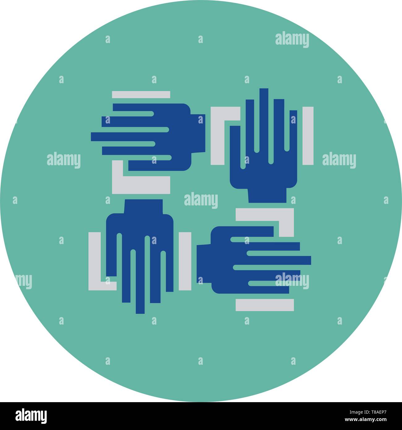 Company cooperation icon outline Stock Vector Images - Alamy