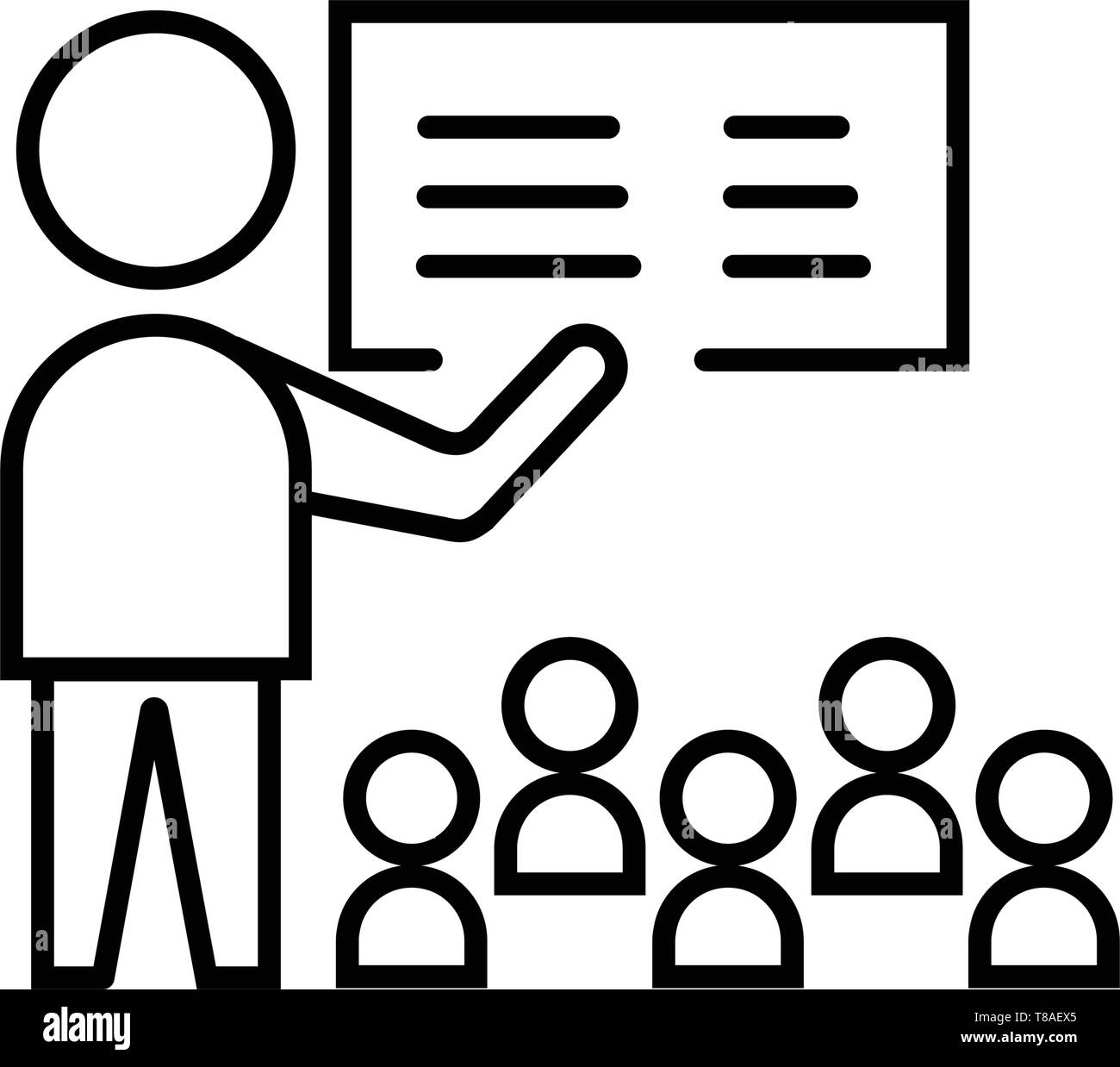 Presentation icon. vector sign symbol Stock Vector Image & Art - Alamy