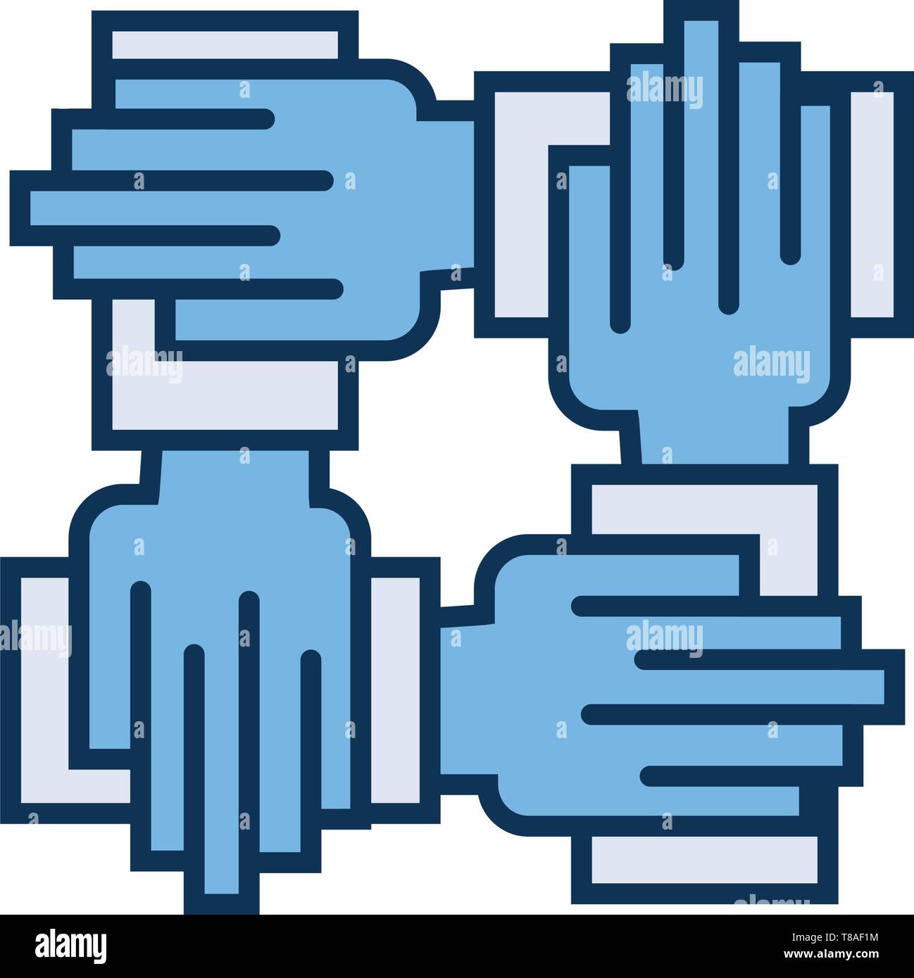 Team player cooperation Cut Out Stock Images & Pictures - Alamy