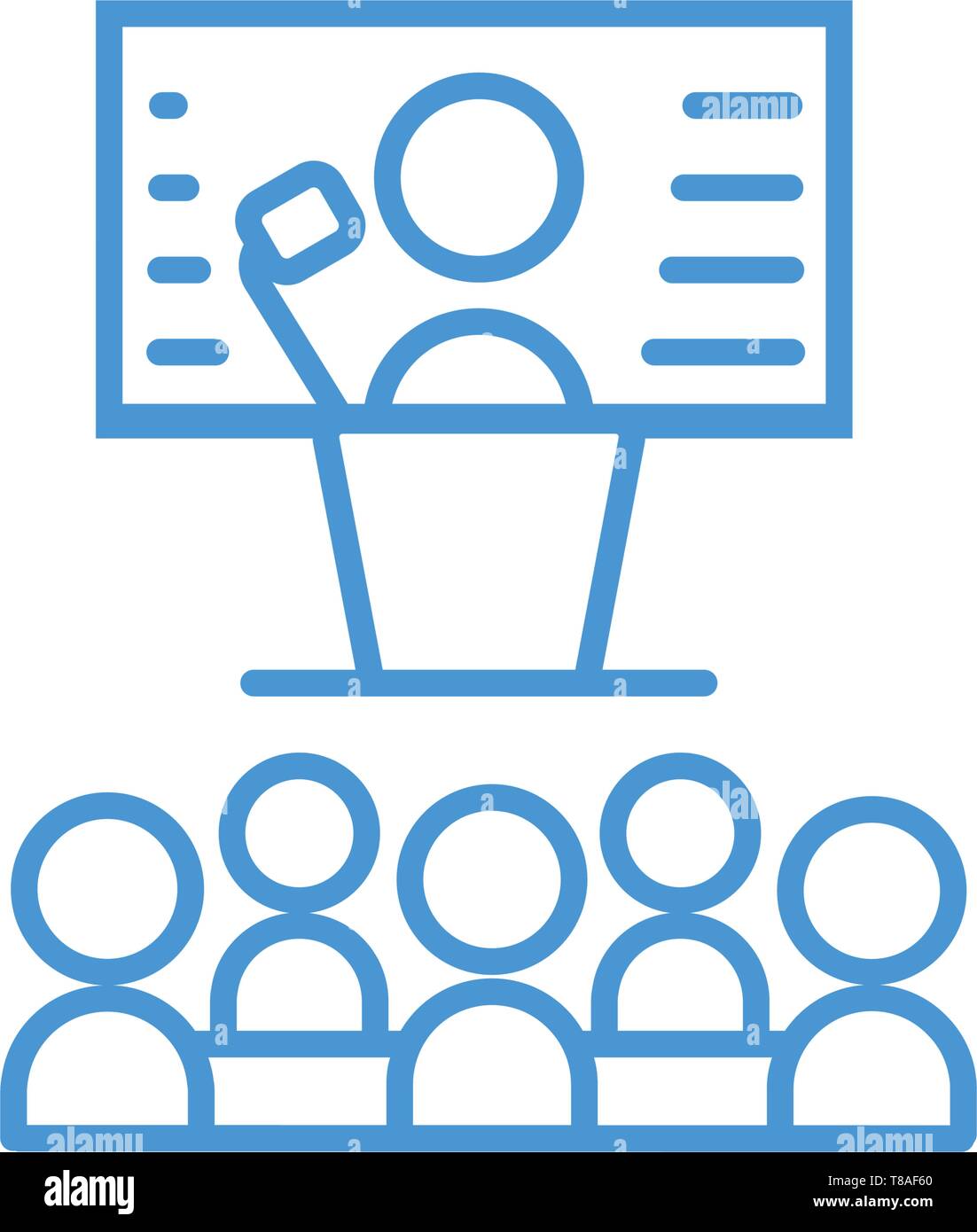 Presentation icon. vector sign symbol Presentation icon Stock Vector ...