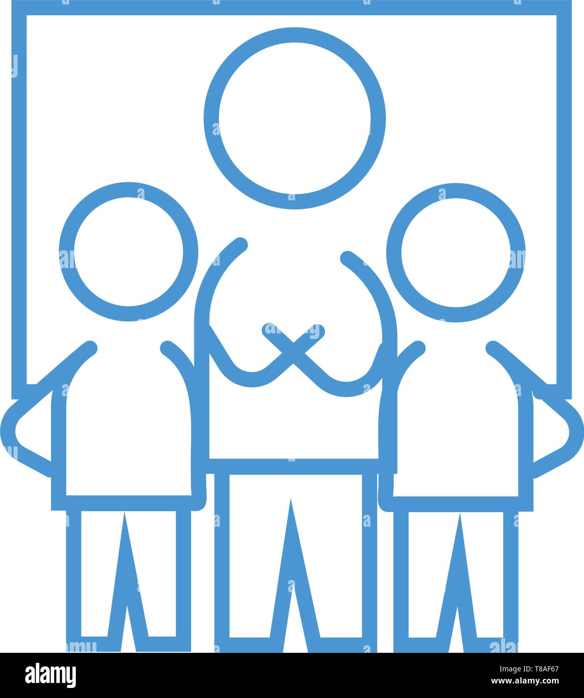 Teamwork icon. vector sign symbol illustration Stock Vector Image & Art ...