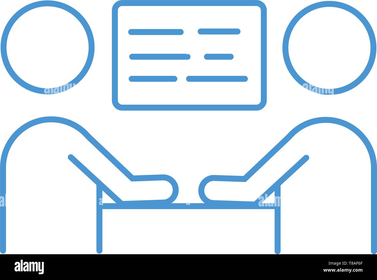 business meeting icon. Vector sign symbol Stock Vector Image & Art - Alamy