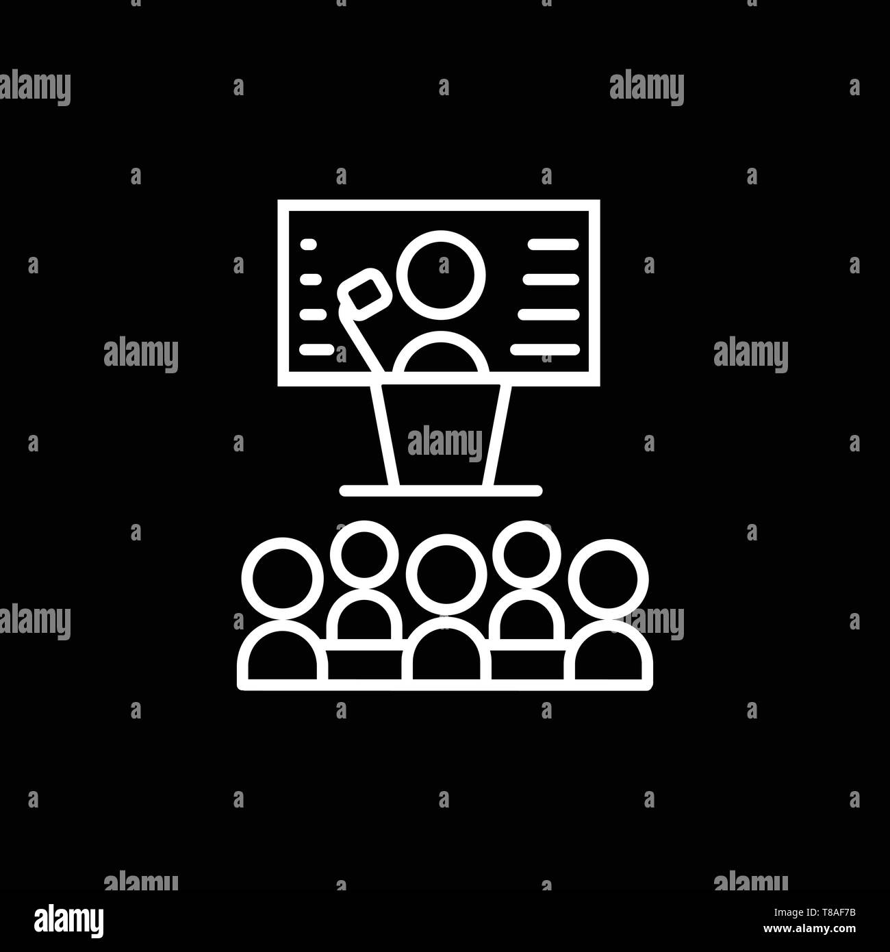 Presentation icon. vector sign symbol Presentation icon Stock Vector ...