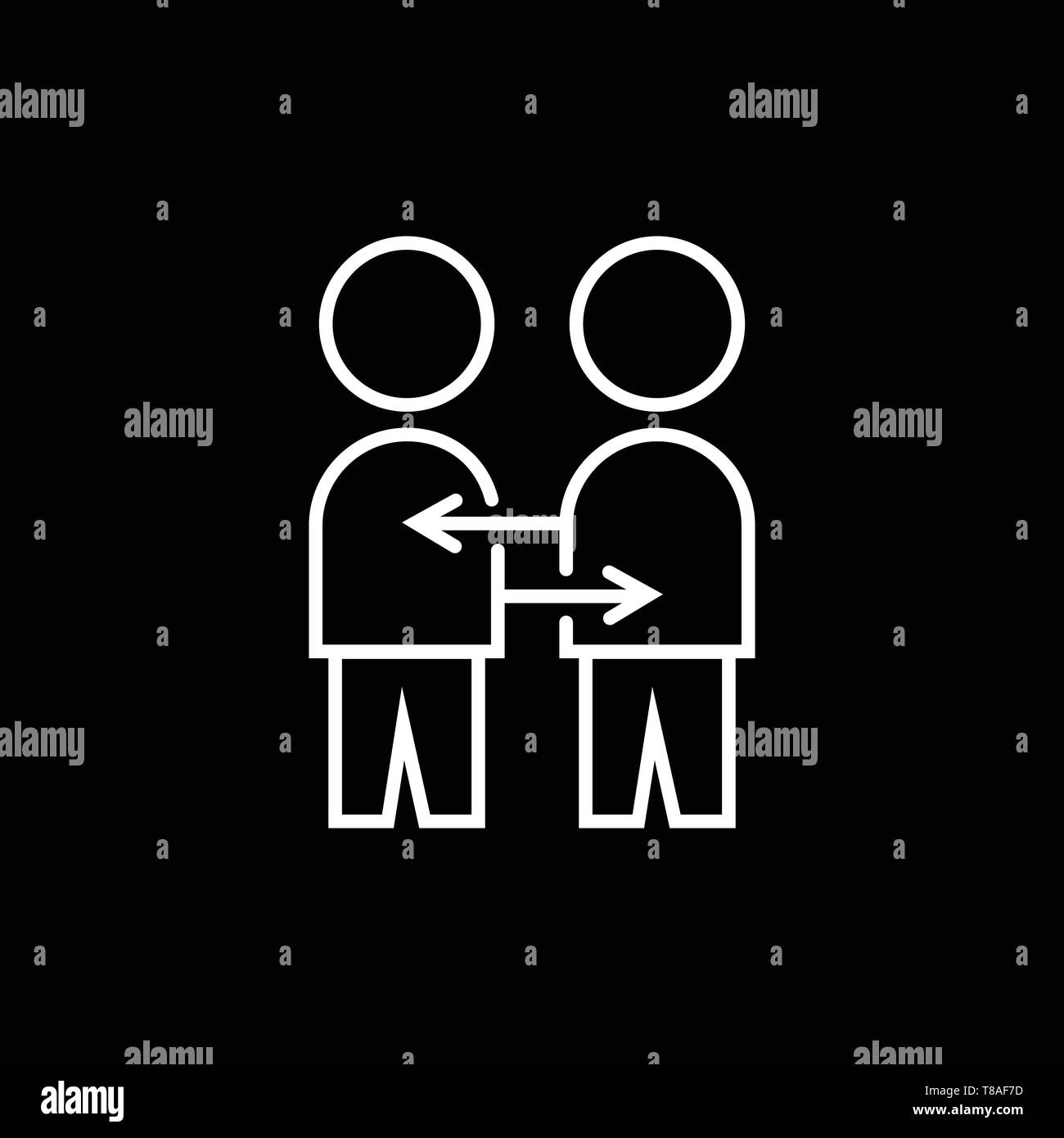 Interaction icon. vector sign symbol Stock Vector Image & Art - Alamy