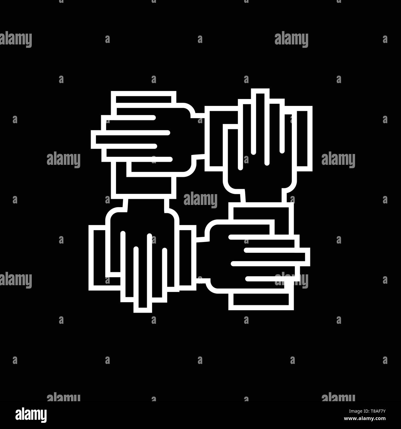 Cooperation icon. vector sign symbol Stock Vector Image & Art - Alamy