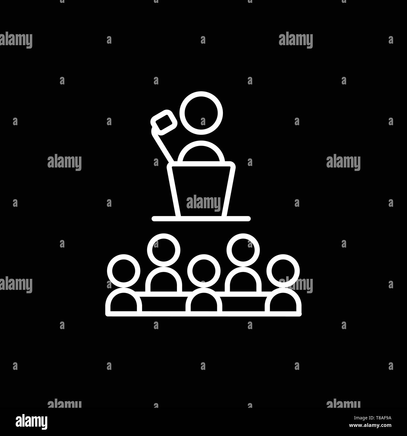 Presentation icon. vector sign symbol Presentation icon Stock Vector ...