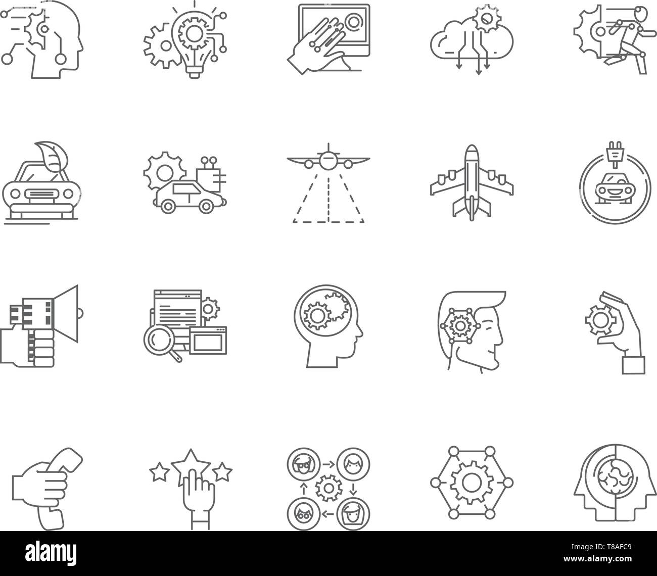 Customs line icons, signs, vector set, outline illustration concept ...