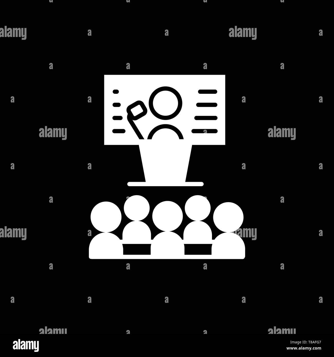 Presentation icon. vector sign symbol Presentation icon Stock Vector ...