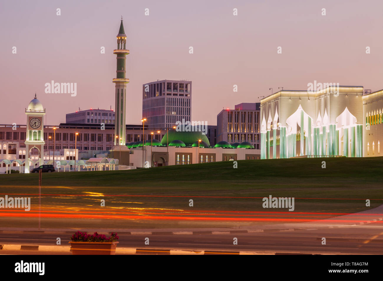 Clock tower doha qatar middle hi-res stock photography and images - Alamy