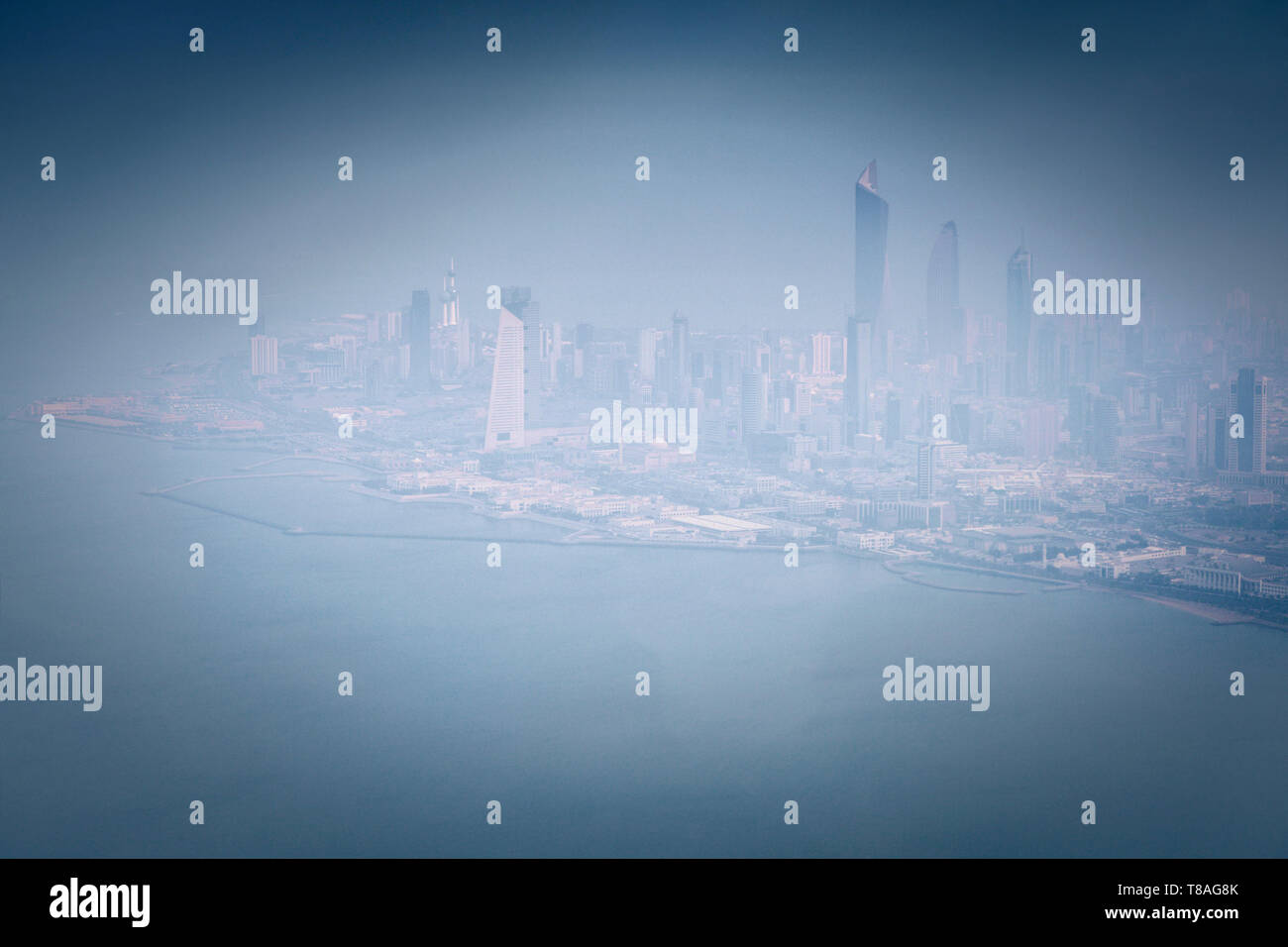 Aerial panorama of Kuwait City. Kuwait City, Kuwait Stock Photo - Alamy