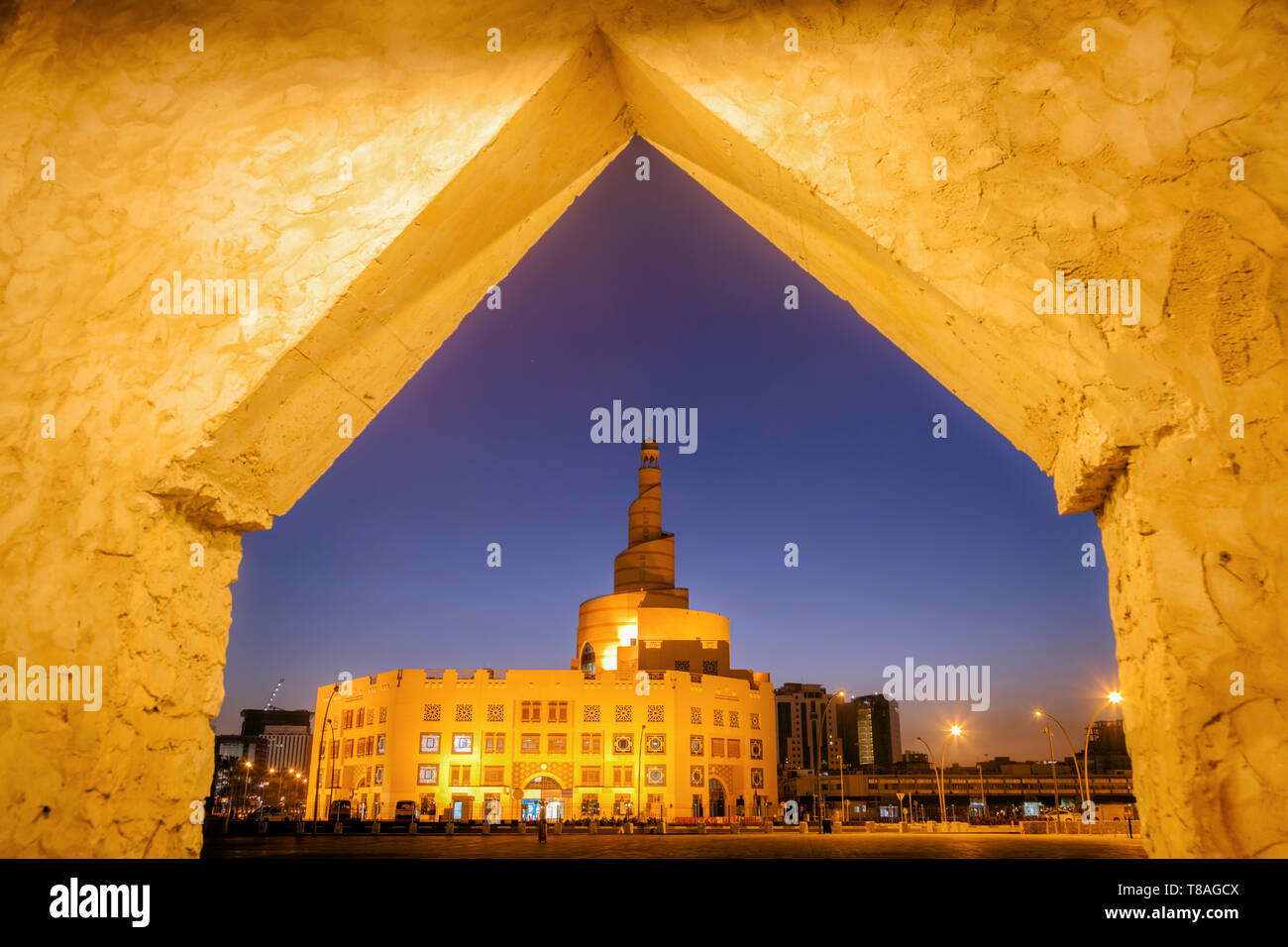 The Fanar Mosque in Doha. Doha, Ad-Dawhah, Qatar Stock Photo - Alamy