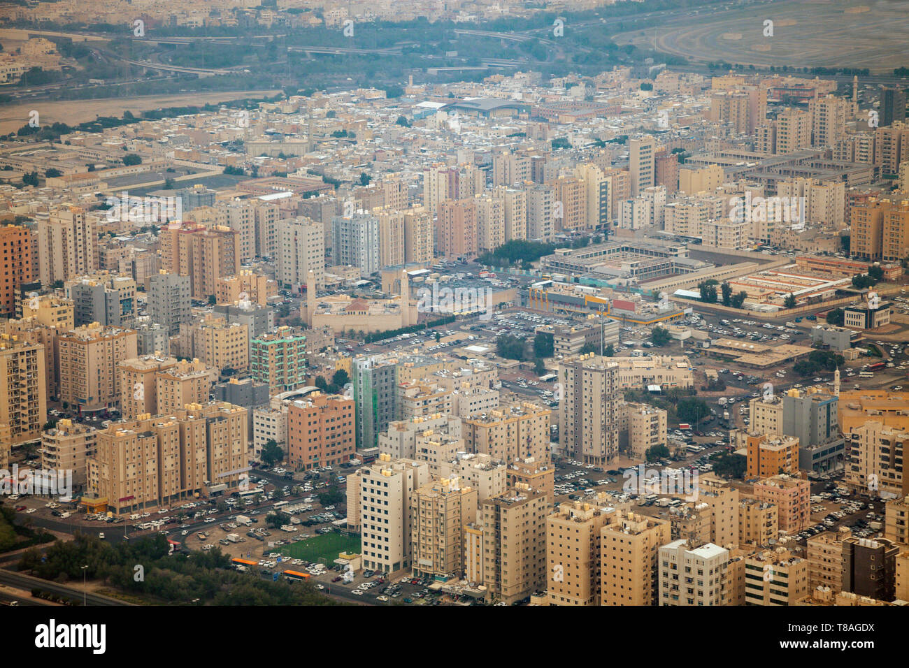 Aerial panorama of Kuwait City. Kuwait City, Kuwait Stock Photo - Alamy