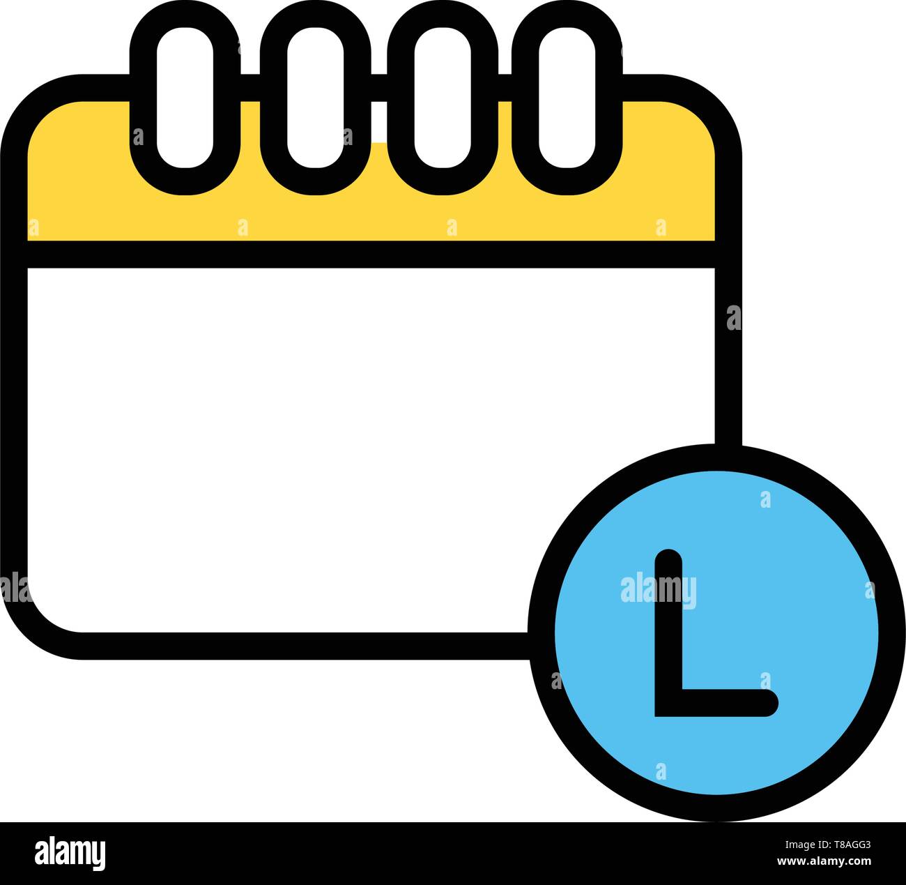 Yearly calendar vector vectors hi-res stock photography and images - Alamy