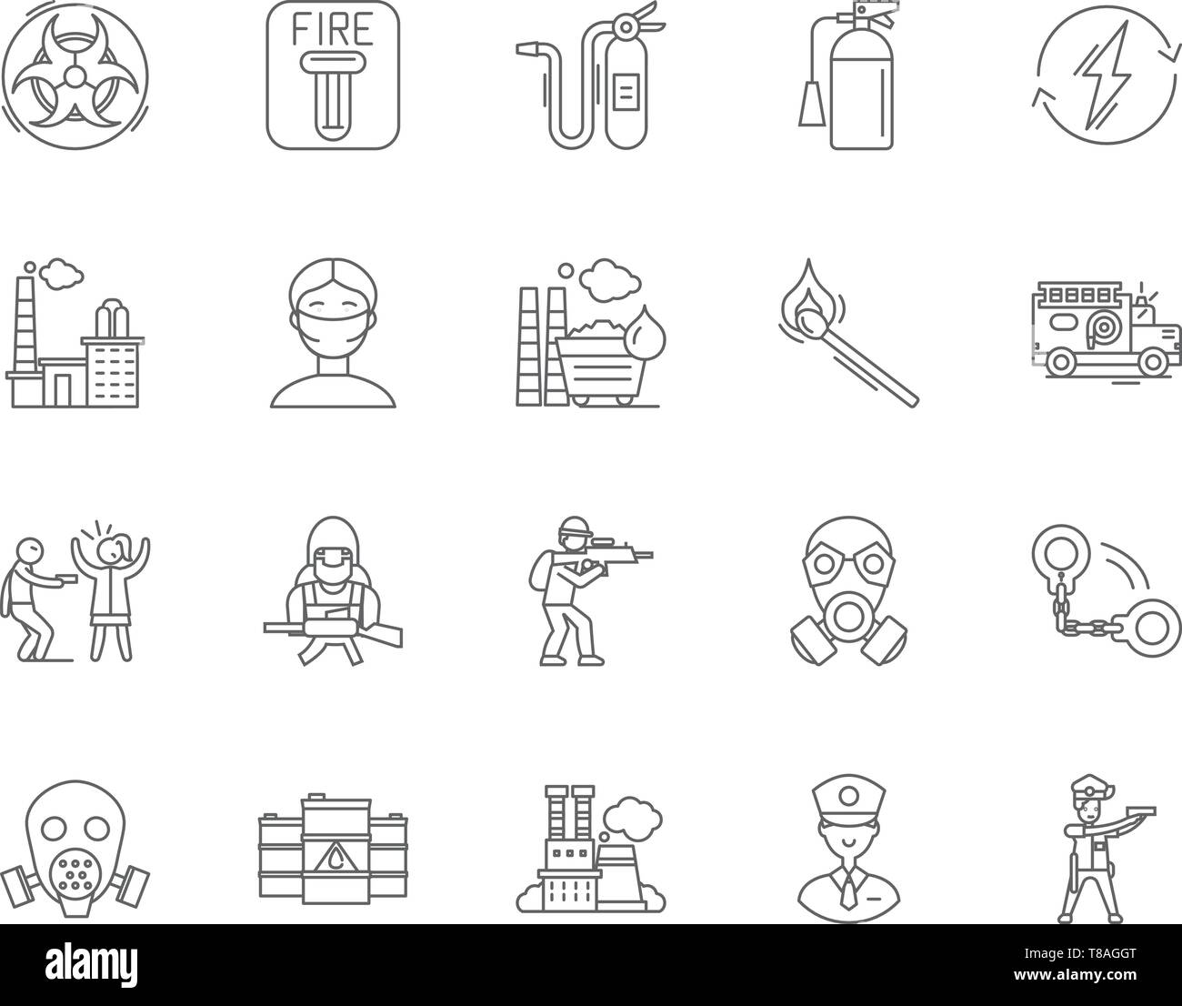 Emergency services work rescue Stock Vector Images - Alamy