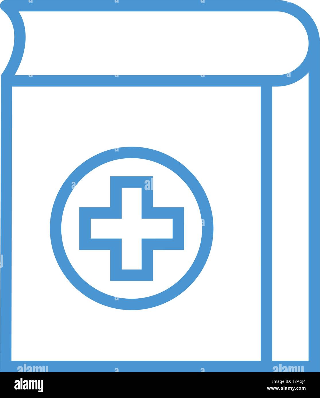 Health and Medical book icon- vector medical book icon for health ...