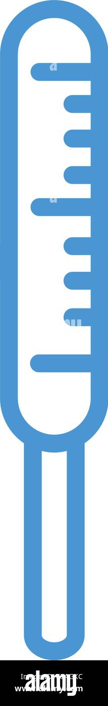 Thermometer icon- Vector Thermometer flat illustration icon for medical ...