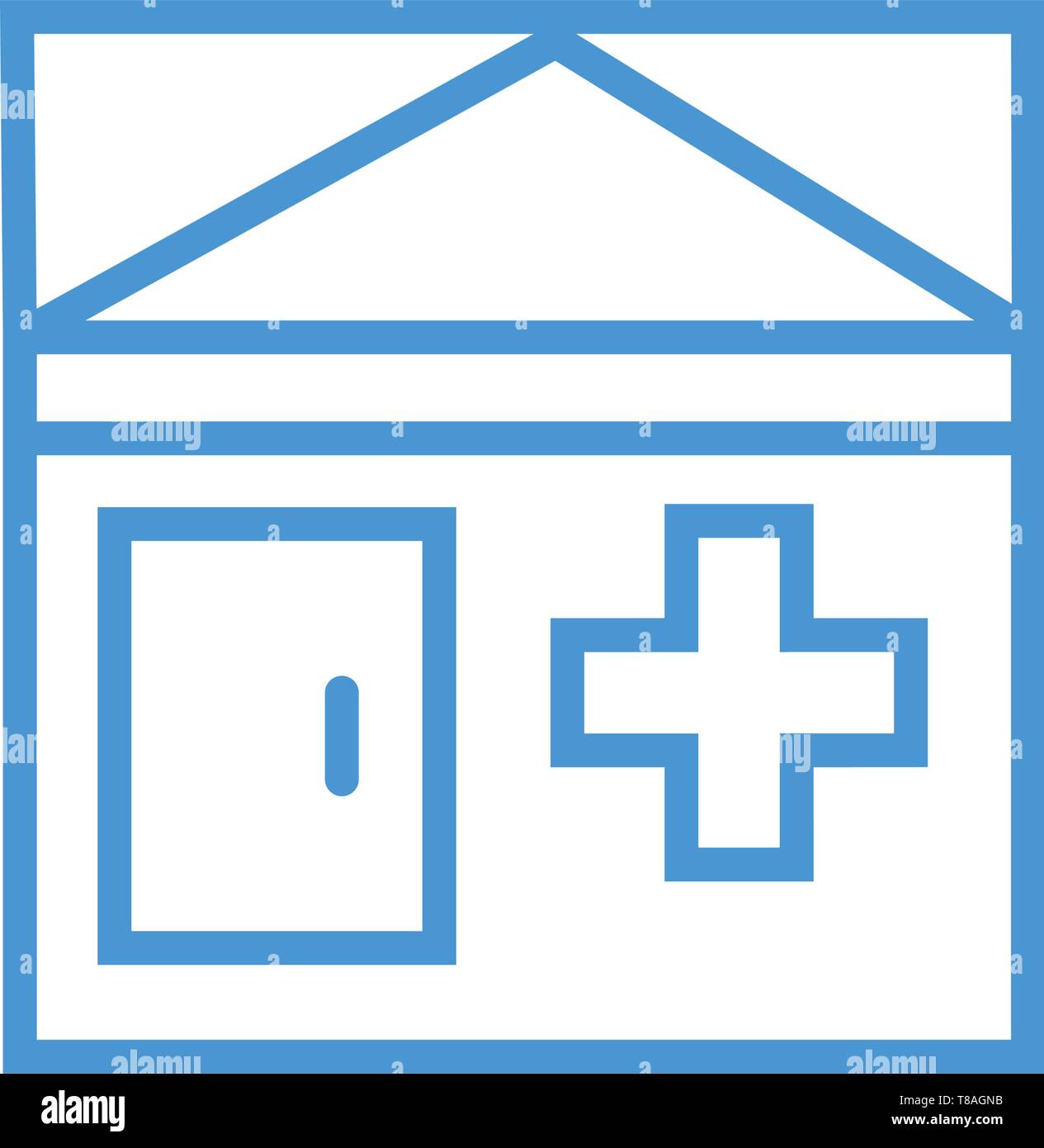 Hospital, Nursing home icon- vector health care, hospital, nursing home ...