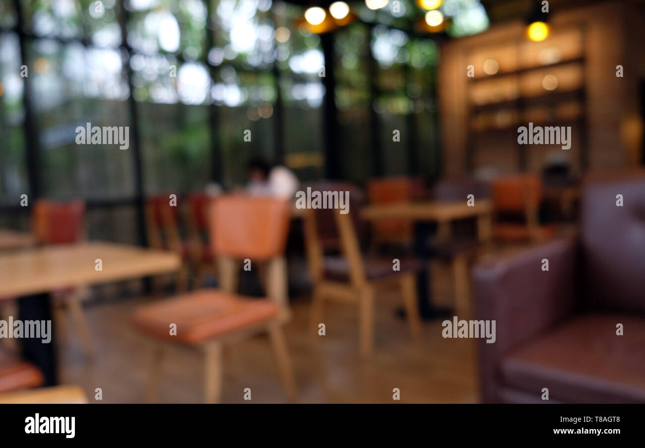 Blur coffee shop - cafe blurred with bokeh background, vintage style ...