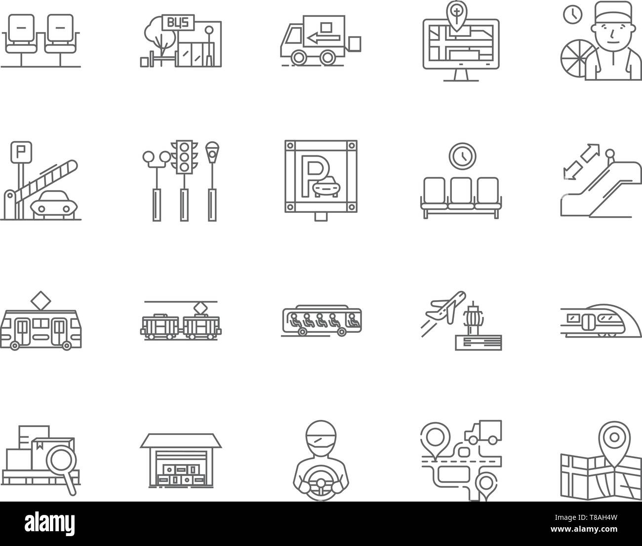 Equipment equipment line icons, signs, vector set, outline illustration ...