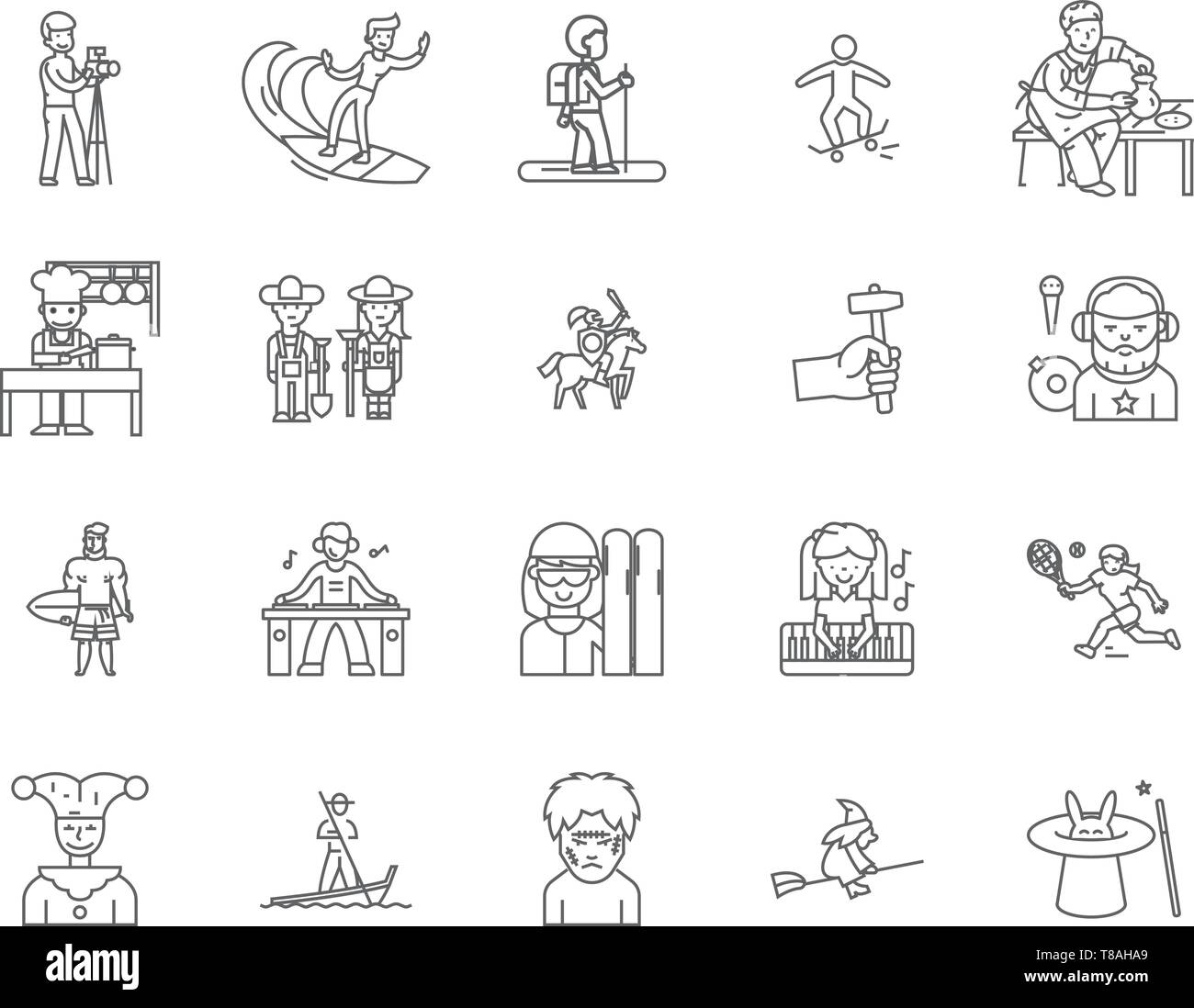 Excellence line icons, signs, vector set, outline illustration concept ...