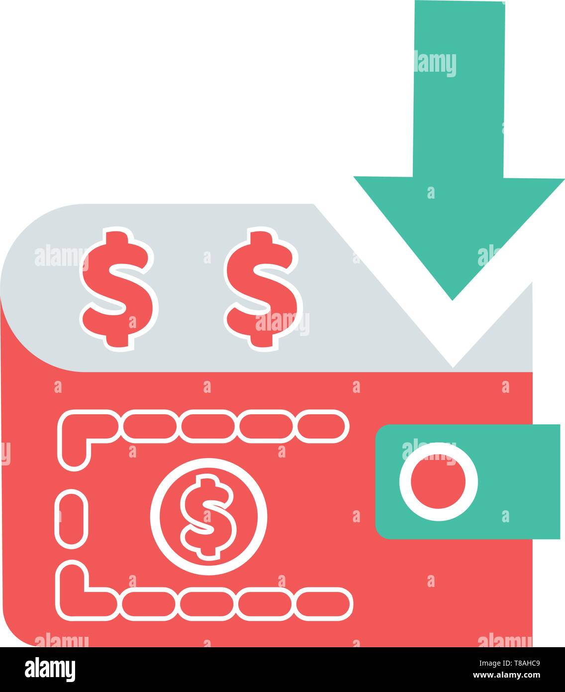 Payment icon. vector perfect Payment icon with money bag and arrow ...