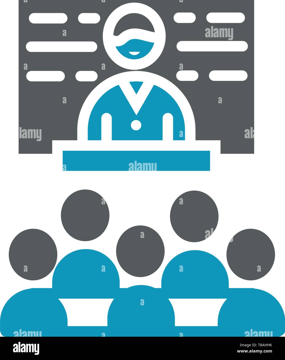 business presentation icon- vector symbol business presentation icon ...