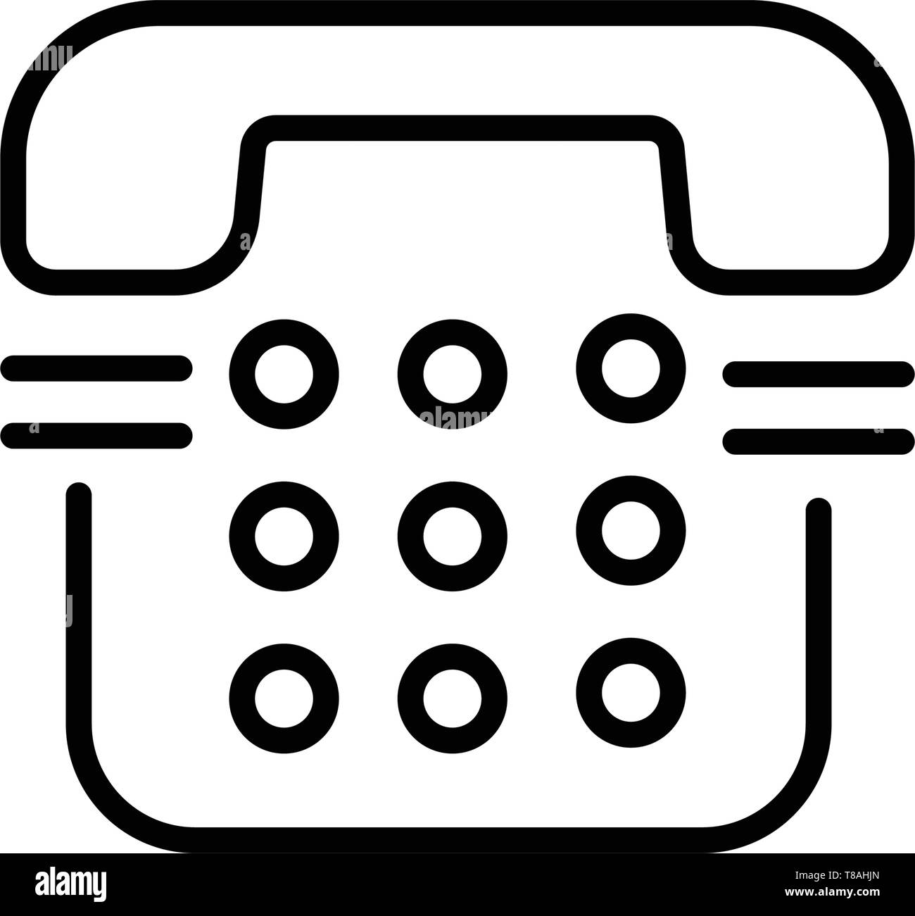 Black telephone clipart Black and White Stock Photos & Images - Alamy