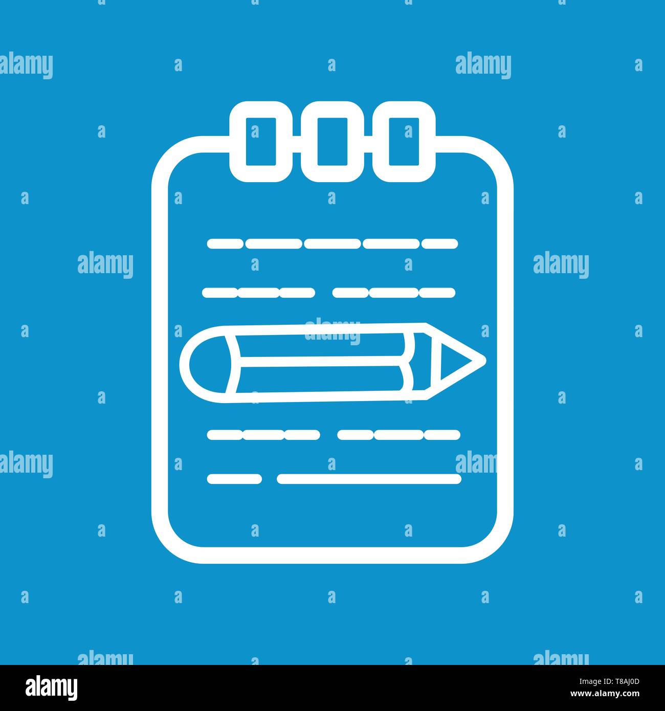 Write note icon vector vector symbol Stock Vector Image & Art - Alamy